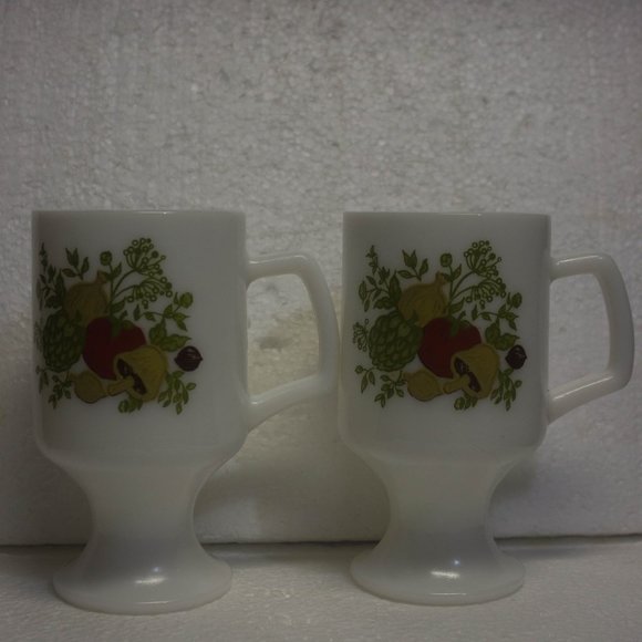 Corningware | Dining | Vintage Corning Spice Of Life Footed Mug Set Of ...